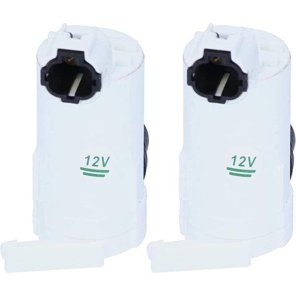 商品名Qiilu Windshield Washer Pump, 2pcs Windshield Washer Pump Motor 28920 3Z000 Fit for Nissan Patrol GU Y61 2.8 TD 4.2 1...
