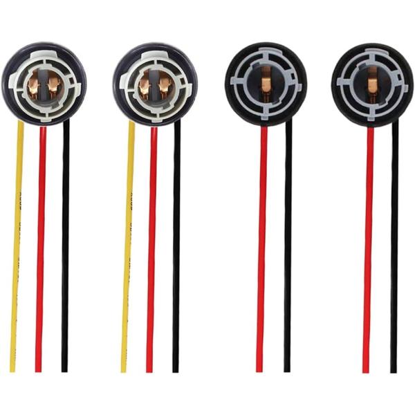 商品名BlyilyB 2PCS 1156 BA15S Sockets For Automotive Cornering Turn Signal Brake Tail Light Bulbs And 2PCS 1157 BAY15D Repl...
