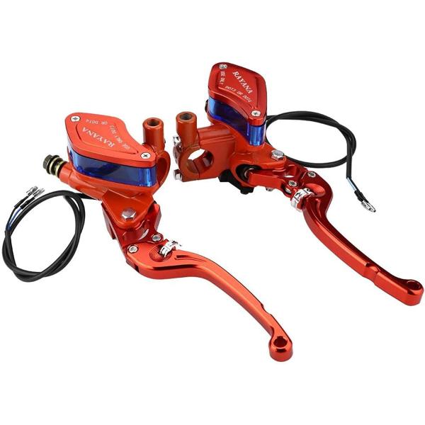 商品名Motorcycle Adjustment Front Brake Master Cylinder Clutch Lever, 22mm Universal Motorcycle CNC Roller Adjustment Hydra...