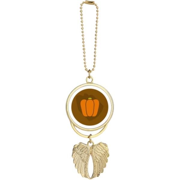 商品名ハッピーサンクスギビングデー シンポリパターン カーキーチェーン エンジェルウィング ペンダントHappy Thanksgiving Day Simpol Pattern Car Keychain Angel Wing Pendant...