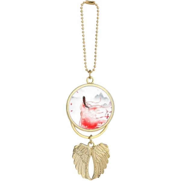 商品名Mei Xue in Red Chinese Style Watercolor Car Keychain Angel Wing Pendantブランド：DIYlab商品サイズ：Medium商品番号：distr14000467b1400...