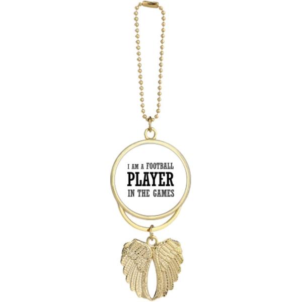 商品名I Am A Football Player in The Games Car Keychain Angel Wing Pendantブランド：DIYlab商品サイズ：Medium商品番号：distr14001103b14006475...