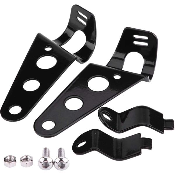 商品名Universal 2pcs Motorcycle Headlight Mount Brackets Fork Racer 28mm-34mm Fork Tubes, Mount Headlight Clamp Brackets (b...