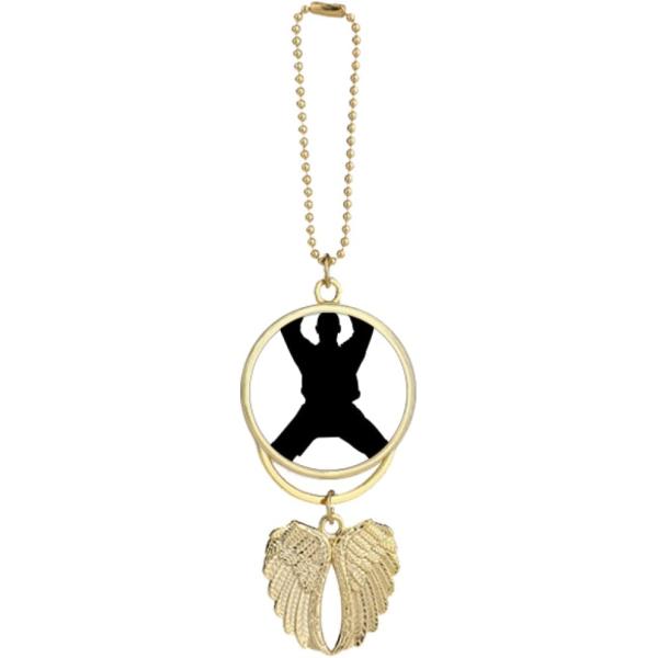 商品名China Chinese Shaolin Kung Fu Culture Car Keychain Angel Wing Pendantブランド：Comfortable商品サイズ：Medium商品番号：distr14009091b1...