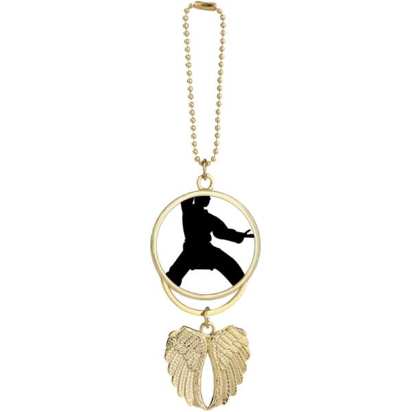 商品名China Martial Art Shaolin Kung Fu Pattern Car Keychain Angel Wing Pendantブランド：Comfortable商品サイズ：Medium商品番号：distr140090...