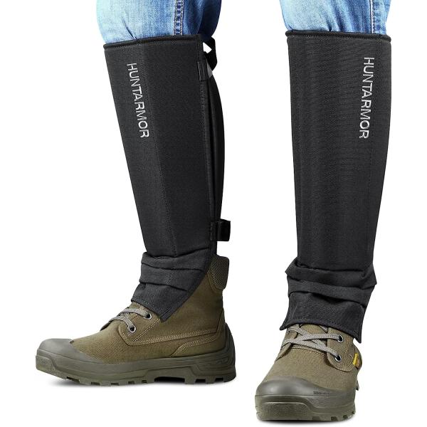 商品名HUNTARMOR EVA Shin Guards Snake Gaiters: Semi Hard Protective EVA Resin Shell, Strong Protection for Lower Legs, Comf...