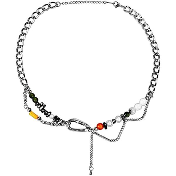 商品名DOUYA Titanium Steel Necklace Pendant Simple Versatile Hip Hop Clavicle Chain Necklace Handsome Personality Accessori...