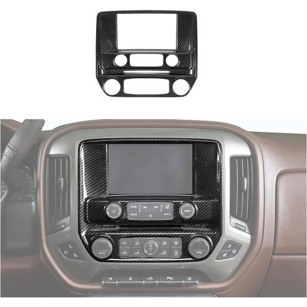 商品名CheroCar Center Control Dashboard Navigation Screen Panel Trim Cover ABS Decoration Interior Accessories for Chevrole...