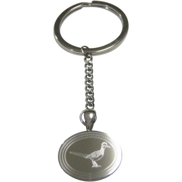 商品名Silver Toned Oval Etched Roadrunner Bird Pendant Keychainブランド：Kiola Designs商品サイズ：One Size商品番号：素材：Metal
