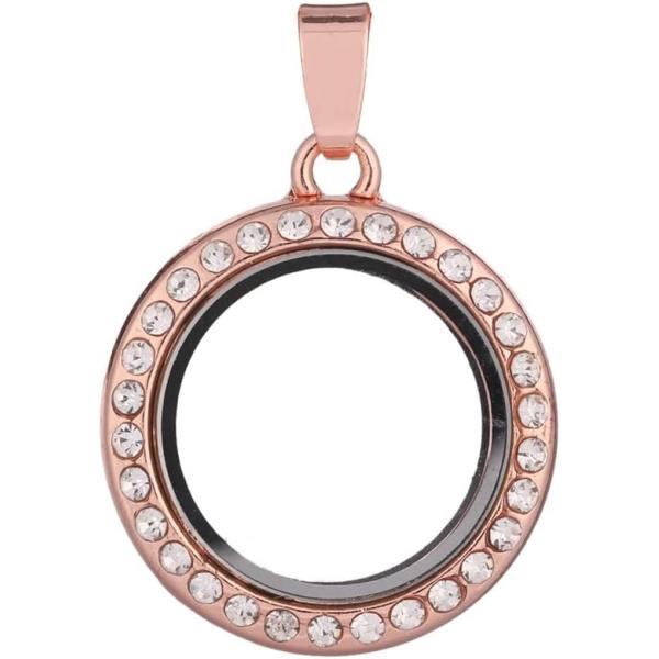 商品名5Pcs/Lot 25mm Round Glass Memory Living Relicario Photo Locket Pendant for Floating Charms Locket Necklaces Jewelry A...