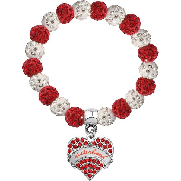 商品名MYOSPARK Greek Sorority Gift Never Forget The Difference You've Made Bracelet for Sisterhood (Red White BR)ブランド：MYOSP...