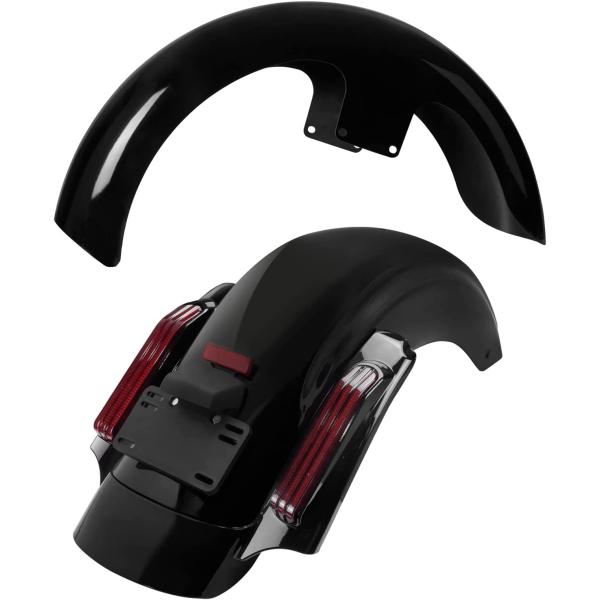 商品名YHMTIVTU Motorcycle 21 inches Mudguard Front Fender and LED Rear Fender System with Integrated Tail Lights Set Fit fo...