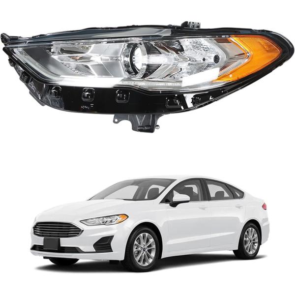 商品名labwork ヘッドライトセット 交換用 2017 2018 2019 フォード フュージョン ハロゲン LED DRLプロジェクターヘッドライトアセンブリ 左側 (運転席側)labwork Headlight Set Replac...