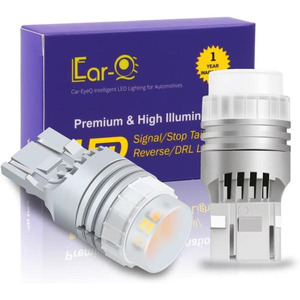 商品名Car-EyeQ T20 7444NA 7443 LED Switchback Bulbs Dual Color Amber Yellow/6000K White Turn Signal Lights 7444 7442NA 7444...