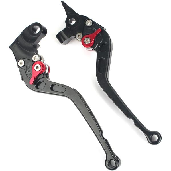 商品名TARAZON CNC Long Black Adjustable Brake Clutch levers for Harley-Davidson Sportster XL 883 1200 2004-2013/ Sportster ...