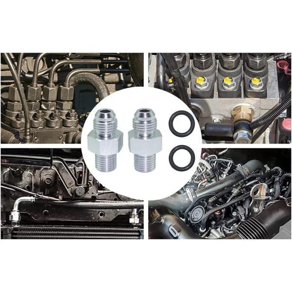 商品名shine トランスミッションクーラーアダプター GM TH350 TH400 4L60E 4L70E 700R4 TR6060  6AN to 1/4インチ NPSM 316 3000833用shine Transmission C...