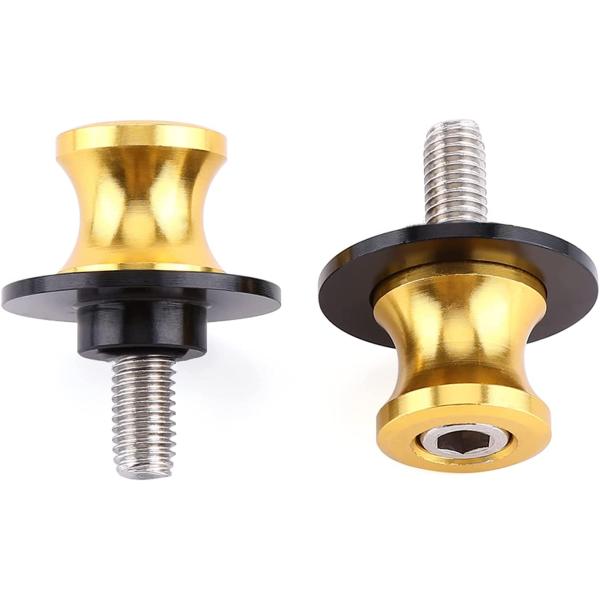 商品名Swing Arm Spool 2PCS 6/8/10mm Motorcycle CNC Rear Stand Swing Arm Sliders Stand Swingarm Bobbins(6mm-Gold)ブランド：Fydun商...