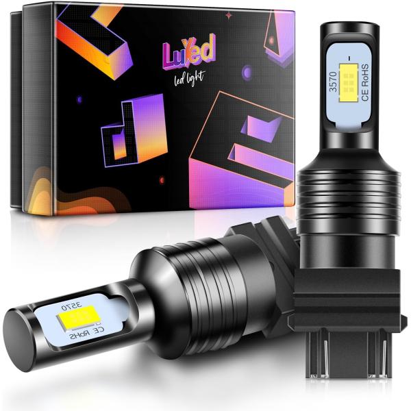 商品名LUYED 3157 LED電球 リバースライト 6500K キセノン ホワイト スーパーブライト 3570 2-EX チップセット 3056 3156 3057 LED電球 ウィンカーライト ブレーキライト テールライト 最新デザイ...