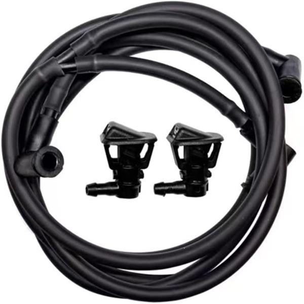 商品名68164356AB Direct Replacement Windshield Wiper Nozzle &amp; Fluid Hose kit, Compatible with 2013-2019 Jeep JK JKU Wra...