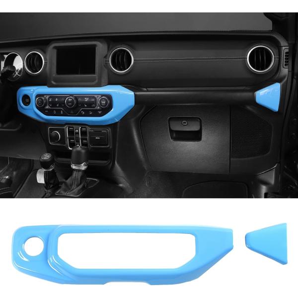 商品名RT-TCZ for Wrangler JL Air Conditioner Switch Panel Trim Cover, Baby Blue Interior Accessories for Jeep Wrangler JL G...