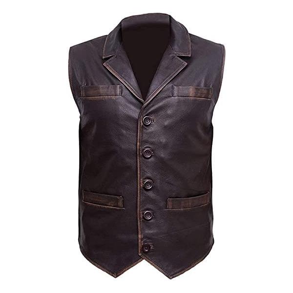 商品名Hell on Wheels Cullen Bohannan Real Leather Motorcycle Biker Vest Men (Medium)ブランド：TZK Leathers商品サイズ：Medium商品番号：How2色...