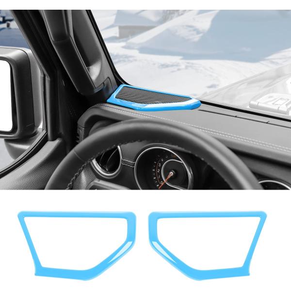 商品名RT-TCZ A Pillar Speaker Trim Cover Ring Decoration Interior Accessories for Jeep Wrangler JL JLU &amp; Gladiator JT 2...
