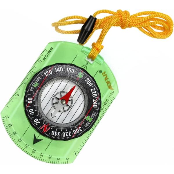 商品名AOFAR オリエンテーリングコンパス AF-362 ハイキング用 ボーイスカウトコンパス 子供用 プロフェッショナルフィールドコンパス 地図読書 ナビゲーション サバイバル用 軽量AOFAR Orienteering Compass...