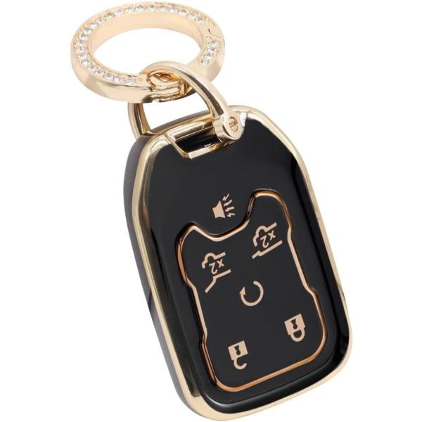 商品名for GMC Key Fob Cover Case fit Sierra Chevrolet Chevy with Suburban Tahoe Acadia Terrain Yukon,Remote Key Protect She...