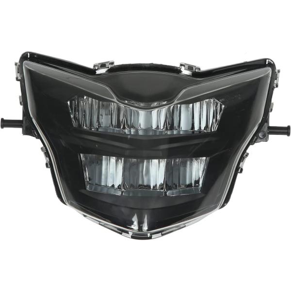 商品名EVGATSAUTO Motorcycle Headlight, Motorcycle Scooter Headlamp Assembly White LED Smoky Lens Waterproof Replacement for...