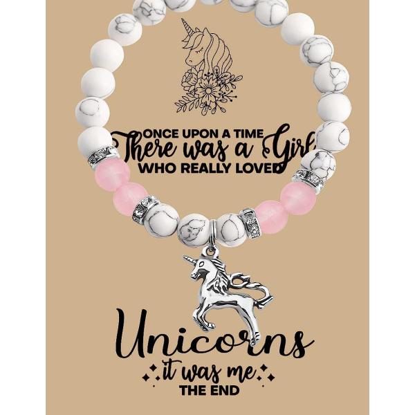 商品名MAOFAED ユニコーンギフト ユニコーン愛好家ギフト ユニコーンブレスレット 女の子向け There Was A Girl Who Really Loved Unicorn, 0.8, 金属, 合金。MAOFAED Unicorn...