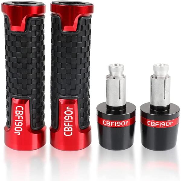 商品名オートバイのハンドルバーハンドル に適合する Honda CBF190R CBF 190R2015-2018モーターサイクルCBF190Rハンドルバーグリップエンドキャッププラグ7/8""22MMハンドルバーグリップANGELIA C...