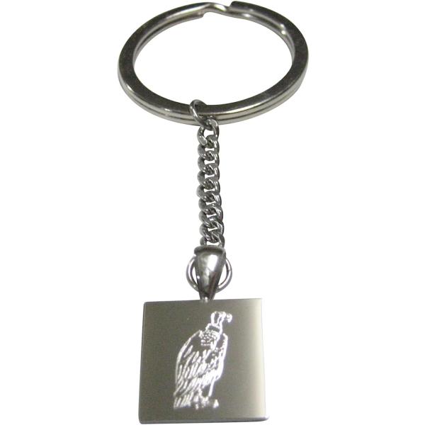 商品名Silver Toned Square Etched Condor Bird Pendant Keychainブランド：Kiola Designs商品サイズ：One Size商品番号：素材：Metal