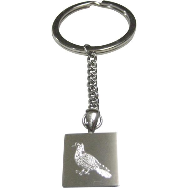 商品名Silver Toned Square Etched Dove Bird Pendant Keychainブランド：Kiola Designs商品サイズ：One Size商品番号：素材：Metal
