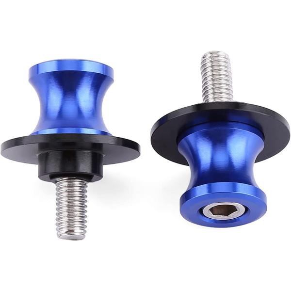 商品名Aluminum Alloy Swing Arm Spool 2PCS Sliders Stand, 6/8/10 mm Rear Stand Swing Arm Spools Easy to Install Swingarm Bob...