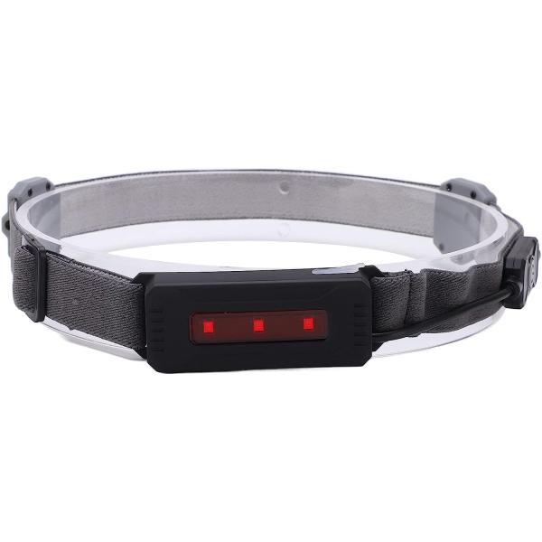 商品名Night Running Headlamp, USB Rechargeable Super Bright Portable Headlight, LED Red Warning Light All Round Waterproof ...