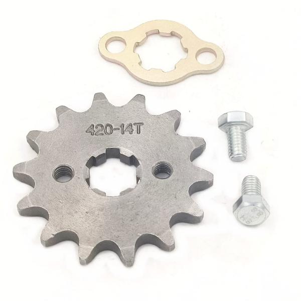 商品名Motorcycle 420-14T Front Sprocket 17mm for 50cc 70cc 90cc 110cc 125cc Dirt Pit Bike Mini ATVブランド：Generic商品サイズ：高さ：1.6 ...