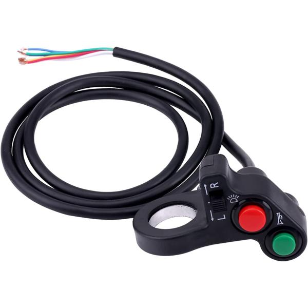 商品名Motorbike Turn Signal Switch, Motorcycle Headlight Switch, 22mm Motorcycle Handlebar Switch Headlight Turn Signal Lig...