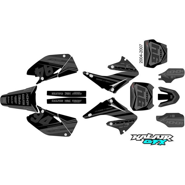 商品名Kalair GFX Graphics Kit for Honda CR125 (2002-2003) Imperator Series Smoke 21 Mil - Dirt pit bike motorcycle stickers...