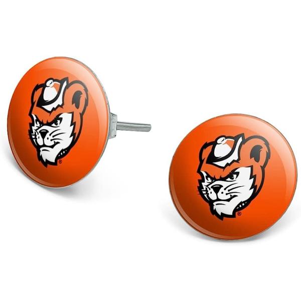 商品名Sam Houston State Bearkats Logo Novelty Silver Plated Stud Earringsブランド：GRAPHICS &amp; MORE商品サイズ：0.4 Inches高さ：1 cm横幅：...