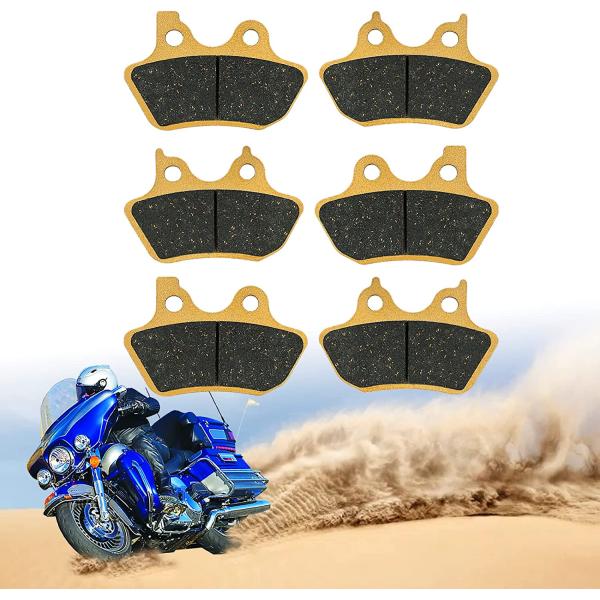 商品名For Harley Davidson Brake Pads (Sintered copper-based) 2 Front + 1 Rear Replacement Brake Pads Set Fits for 2000-2007...