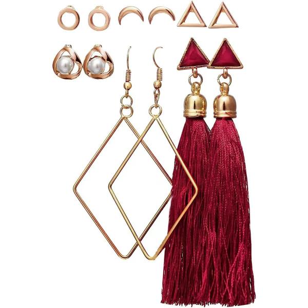 商品名MARSOW ボーホー イヤリング 6組 セット ファッション イヤリング レディース, 亜鉛, 宝石なし。MARSOW Earring Sets For Women,Aretes Para Mujer Earrings For Wo...