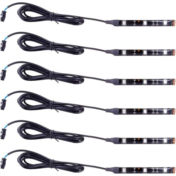 商品名ECCPP 6Pcs Motorcycle LED Lights Kit Multi-Color Accent Glow Neon Lights LED Strip Light with Remote Controlブランド：ECCP...