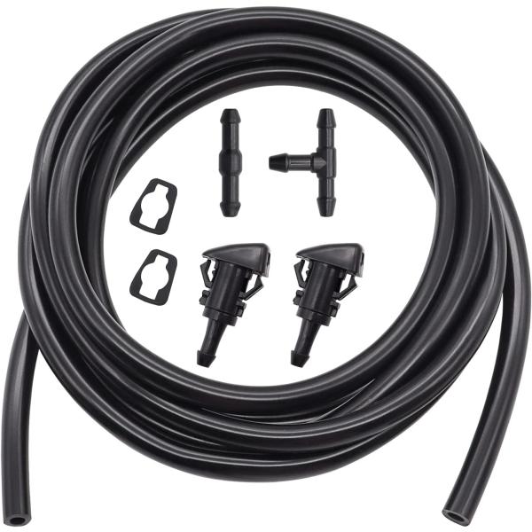 商品名weideer 2 Meter Front Windshield Washer Nozzles Kit with Hose Connectors for Most Cars Washer Jet and Fluid Hoseブランド：...