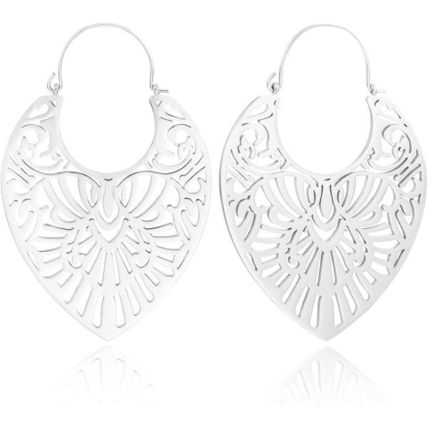 商品名Earblity イヤーピアスハンガー 2個 316ステンレススチール ミスティックバグピアス レディース 耳ゲージ プラグ ディナーパーティー ファッション ジュエリー アクセサリー 重み 低刺激性, Silver Mystic b...