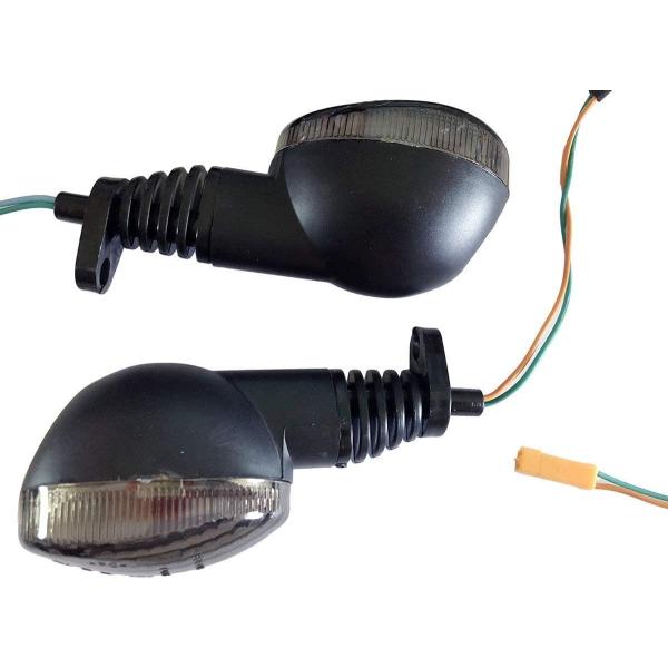 商品名MotorToGo 1Pair Smoke Lens Motorcycle Turn Signals Assembly Compatible for 2009 KAWASAKI NINJA 250R (EX250J9FA)ブランド：M...