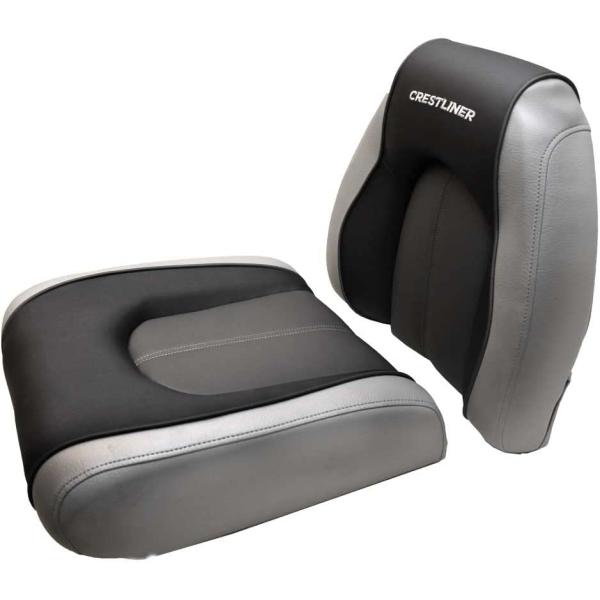 商品名Crestliner ボートシートクッション 2156291 | グレーブラック (2ピースセット)Crestliner Boat Seat Cushions 2156291 | Gray Black (2-Piece Set)ブラン...