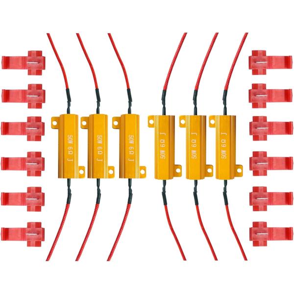 商品名50W 6オーム負荷抵抗器Ouzorp 6Pcs 50W 6ohm Load Resistors, Fix LED Bulb Fast Hyper Flash Turn Signal Blink Error Codeブランド：Ouzo...