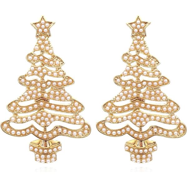 商品名輝く星 クリスマスツリー ラインストーンビーズ はめ込み ダングルイヤリング チャーミングでカラフルなクリスタルビーズ クリスマスツリー 星 ドロップイヤリング レディース ガールズ クリスマスフェスティバル 誕生日パーティー 絶妙な...