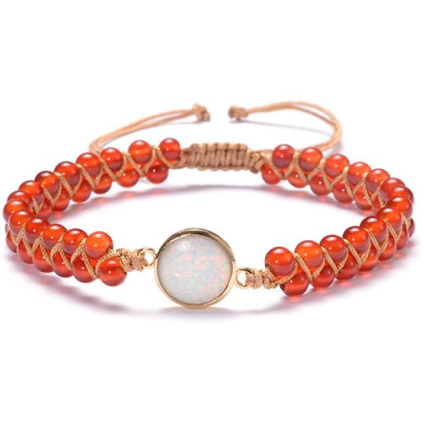 商品名[YNAHWT] 女性のための天然石ラップブレスレットボヘミアンアメジストオパール編組ロープヨガ友情チャームジュエリーアクセサリーYNAHWT Natural Stone Wrap Bracelets For Women Bohemi...