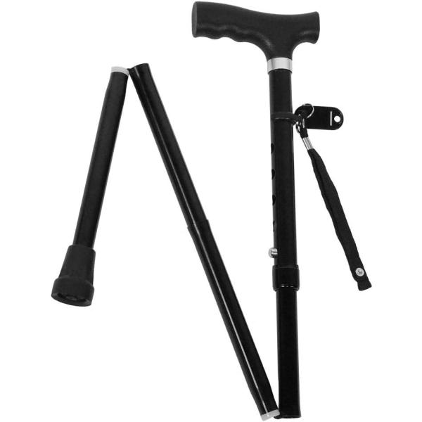 商品名Serlium Trekking Poles, Foldable Walking Cane Adjustable Height Handle Walking Stick Shockproof Aluminum Alloy Collap...